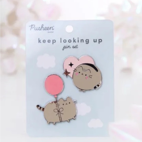 Pusheen | Accessories | New Pusheen Looking Up Pin Set | Poshmark